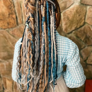 Synthetic Dreadlocks, Undine Set, Natural Light Brown, Ash Grey and ...