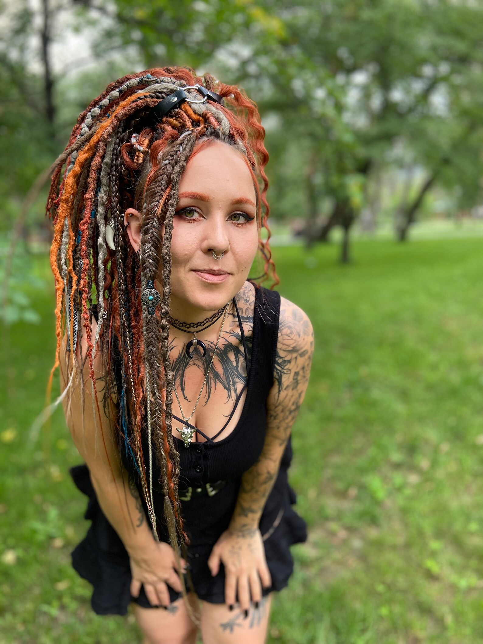 Viking Soul Temporary Dreads Set, Crochet Braids, Boho Festival Hair - Etsy