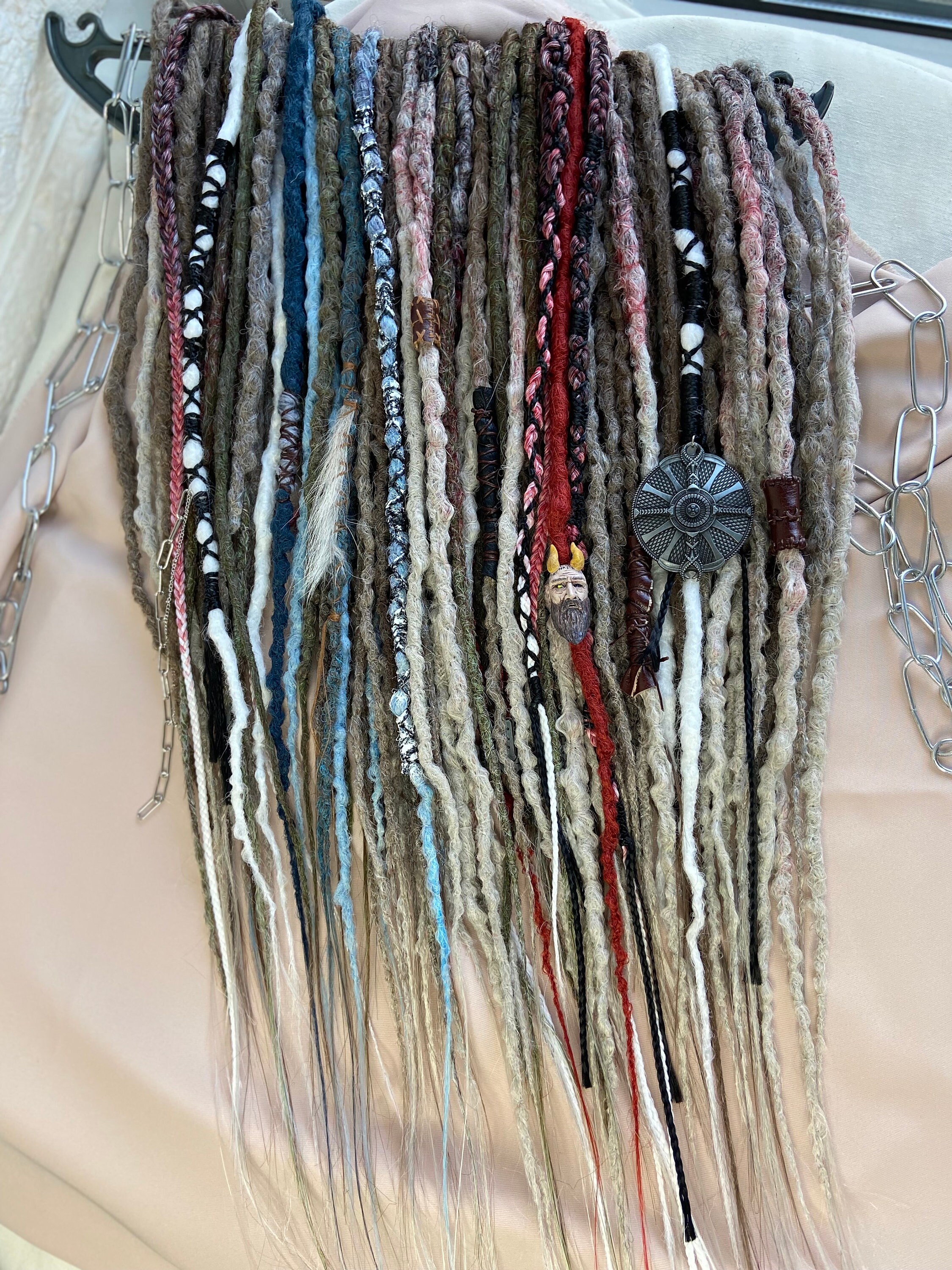 Viking Dreadlock Extensions, God of War Style, Festival Hair - Etsy