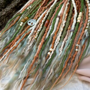 Temporary Locs, Triunity Set, White, Ginger and Light Olive Green ...