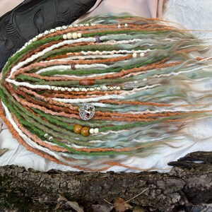 Temporary Locs, Triunity Set, White, Ginger and Light Olive Green ...