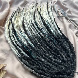 Ready to Ship Temporary Locs, Dark Night, True Black and White on the ...