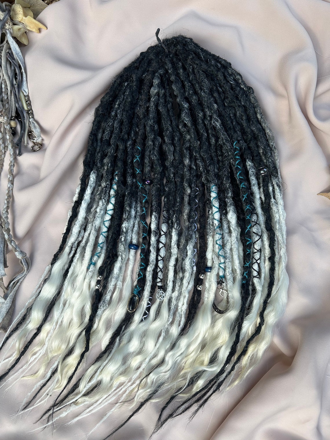 Ready to Ship Temporary Locs Dark Night True Black and - Etsy