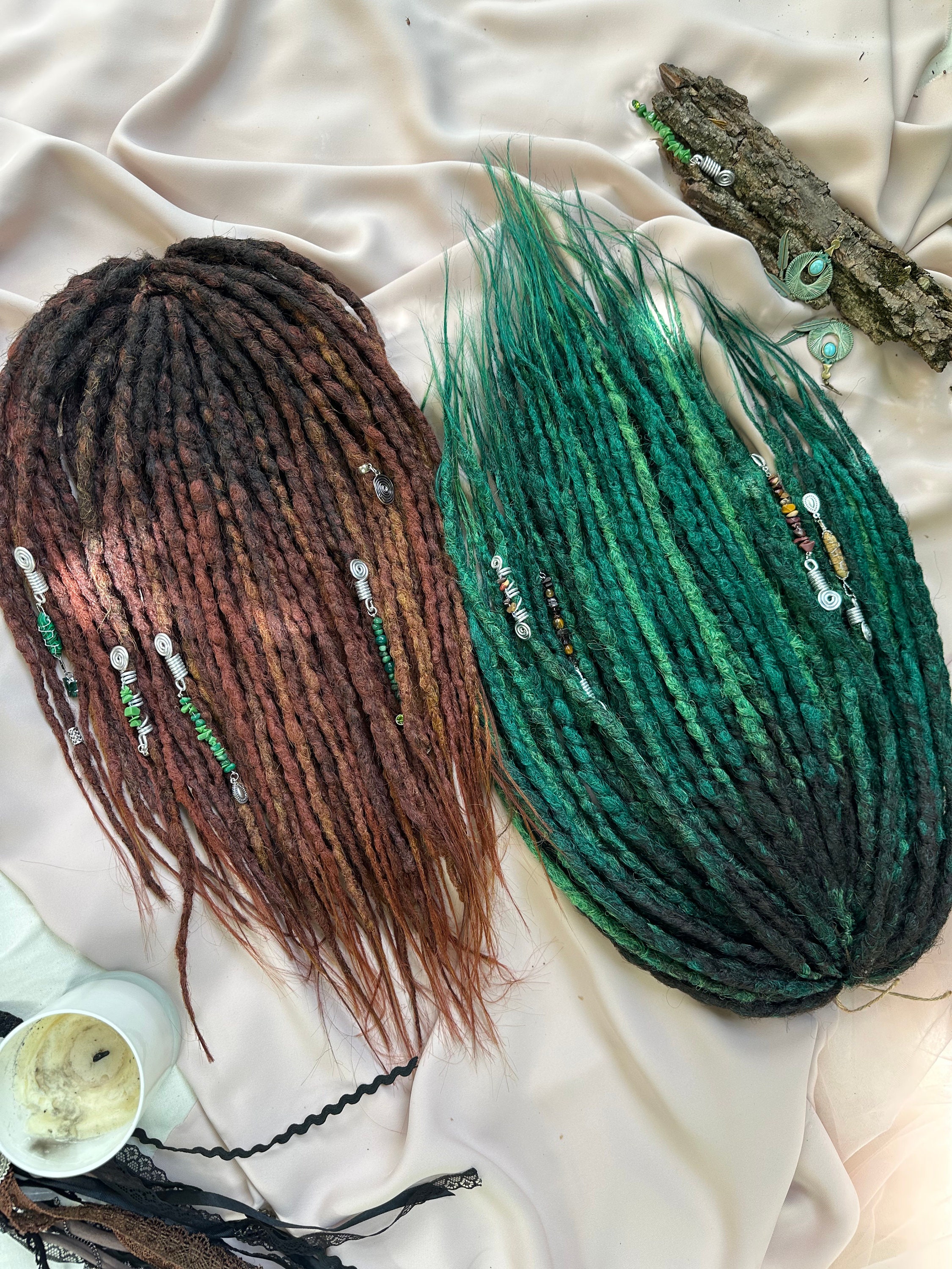 Ready to Ship Fake Locs Fusion of Energies Shades of Brown - Etsy