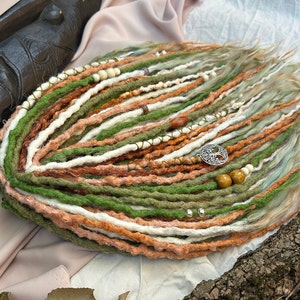 Temporary Locs, Triunity Set, White, Ginger and Light Olive Green ...