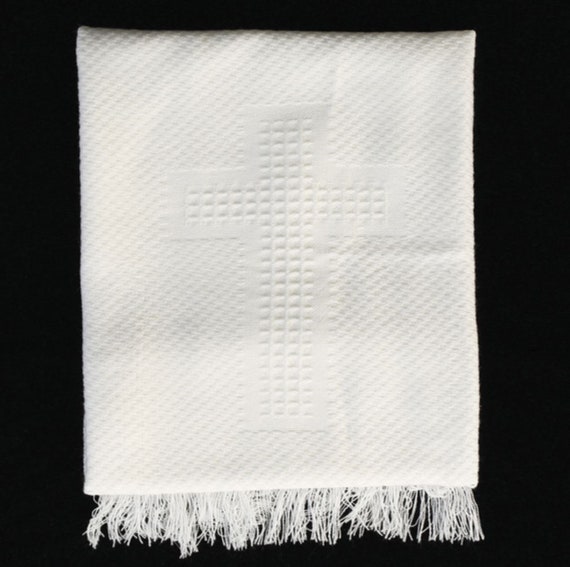 Baptism & Christening Blanket W/ Cross Design - Etsy