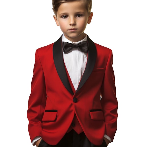 Red Tuxedo Jacket - Etsy
