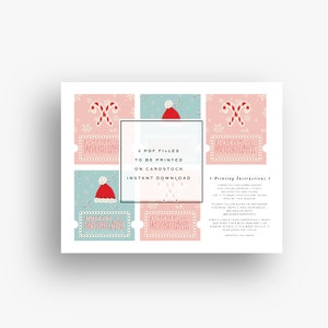 Christmas Holiday Scavenger Hunt Ticket Polar Express Pennant Flag ...