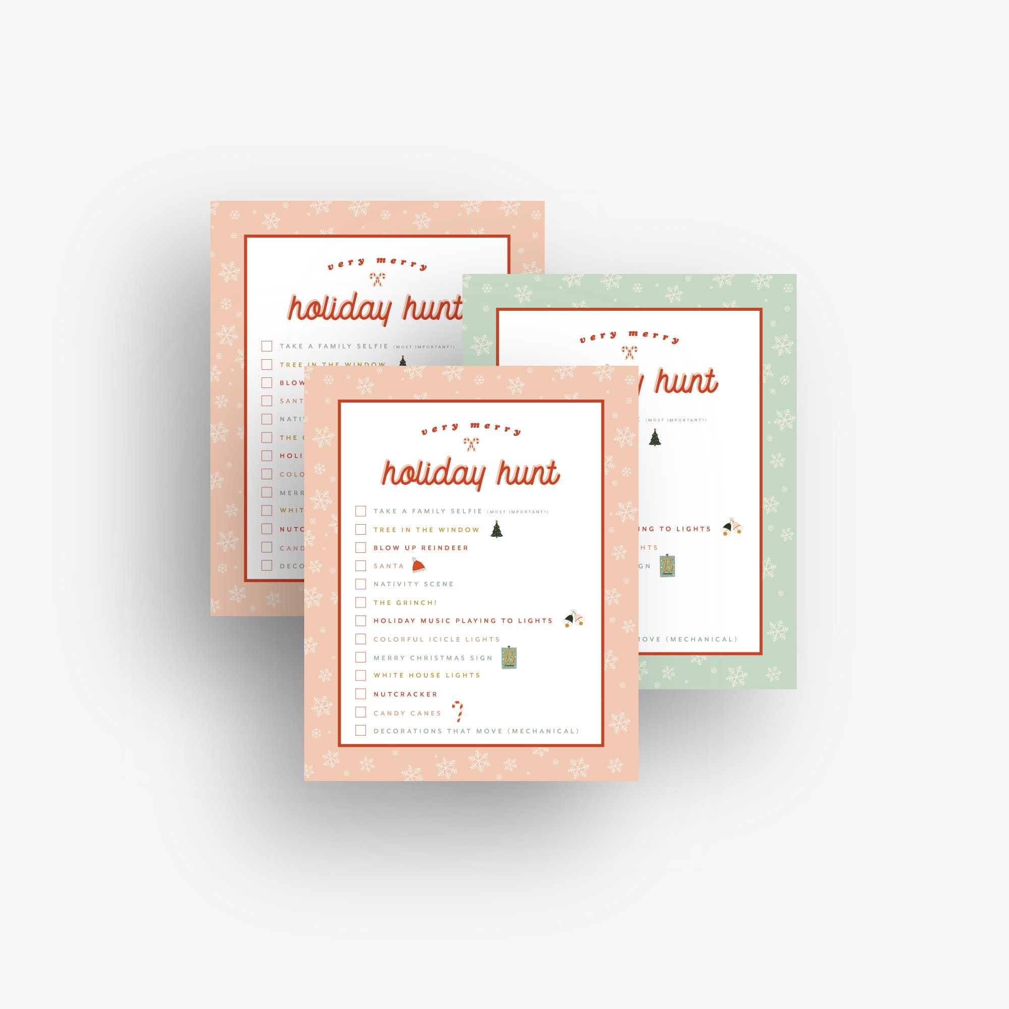 Christmas Holiday Scavenger Hunt Ticket Lights Polar Express Pennant ...