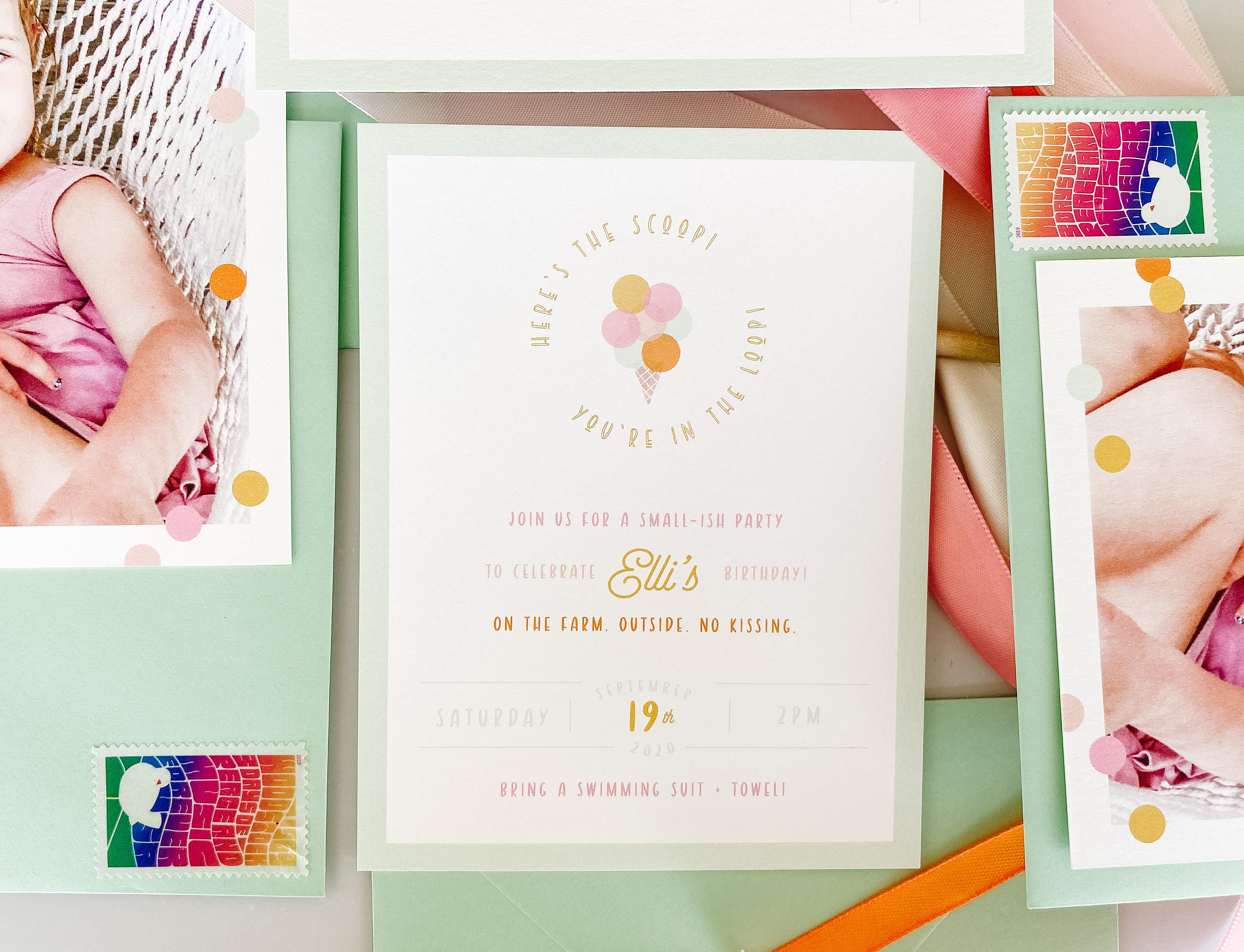 Ice Cream Social Birthday Invite Invitation Unsocial Party | Etsy