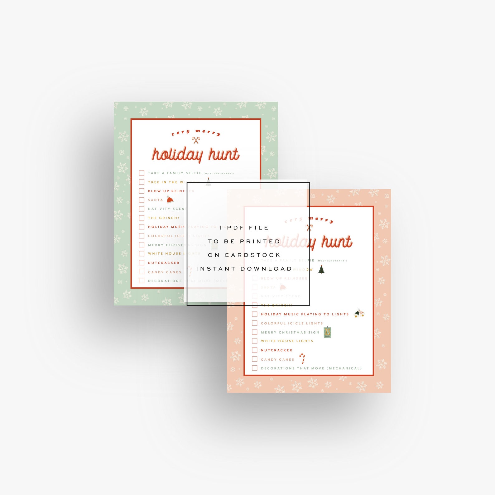 Christmas Holiday Scavenger Hunt Ticket Lights Polar Express | Etsy