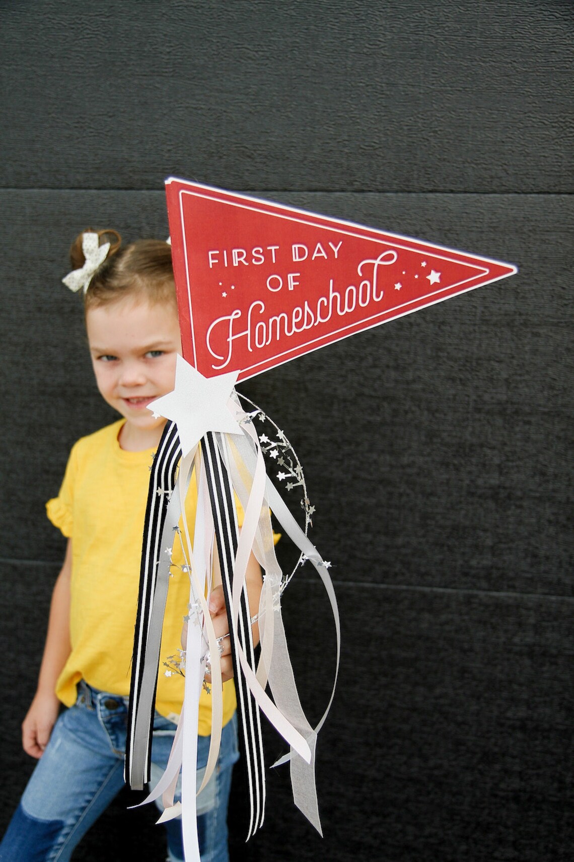 Pennant Flag Printable First Day of Homeschool School Grade - Etsy