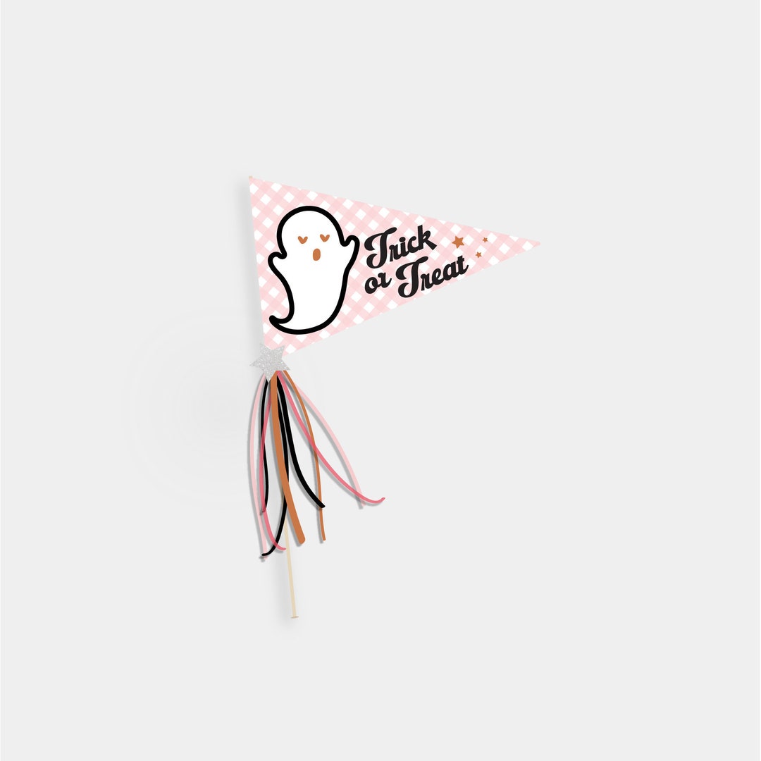 Halloween Pennant Flag Banner Boo Trick or Treat Instant Printable - Etsy