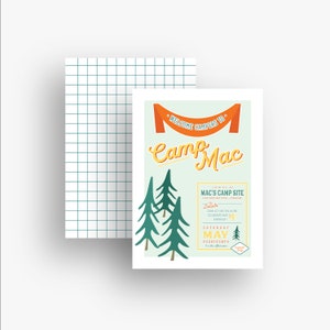 Calling All Campers Camp Invitation Birthday Adventure Invite Party ...
