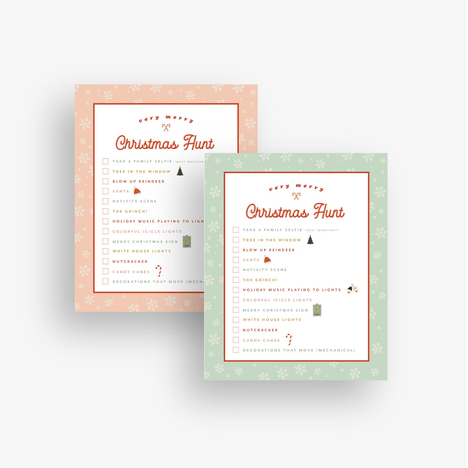 Christmas Holiday Scavenger Hunt Ticket Lights Polar Express Pennant ...