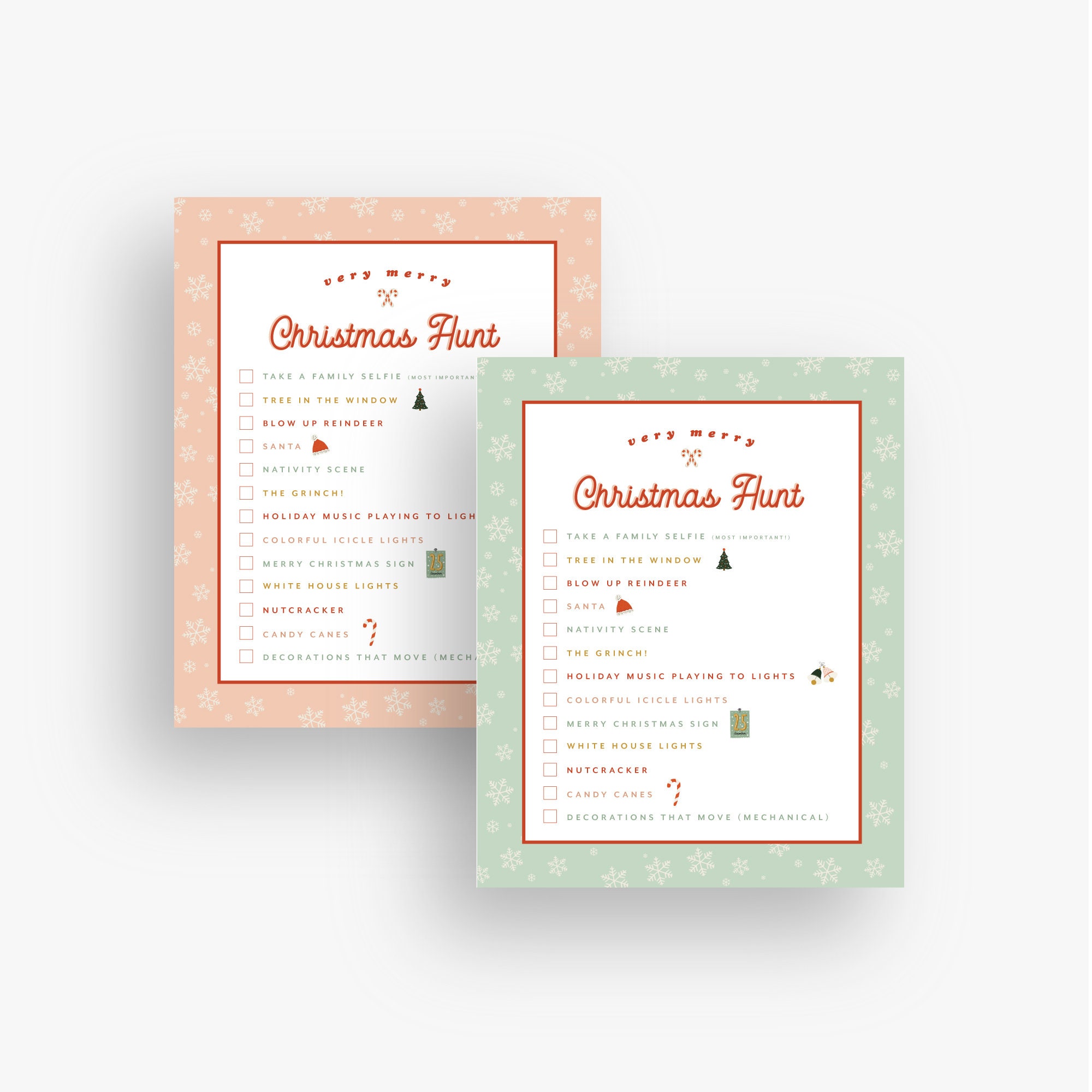 Christmas Holiday Scavenger Hunt Ticket Lights Polar Express | Etsy