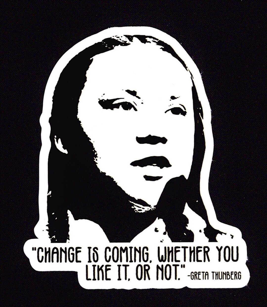 Greta Thunberg Sticker - Etsy