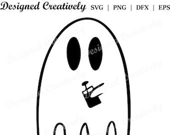 Ghost SVG Halloween SVG Simple Ghost Svg Seasonal SVG Halloween Themed ...