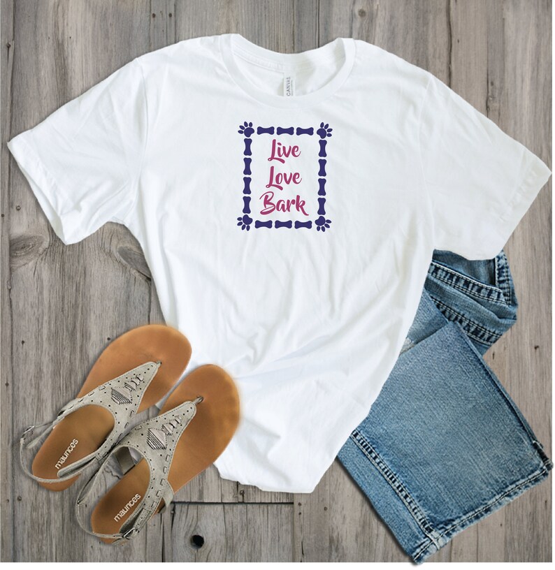Live Love Bark SVG Pet SVG Paw Print SVG Dog Bone Svg Dog | Etsy
