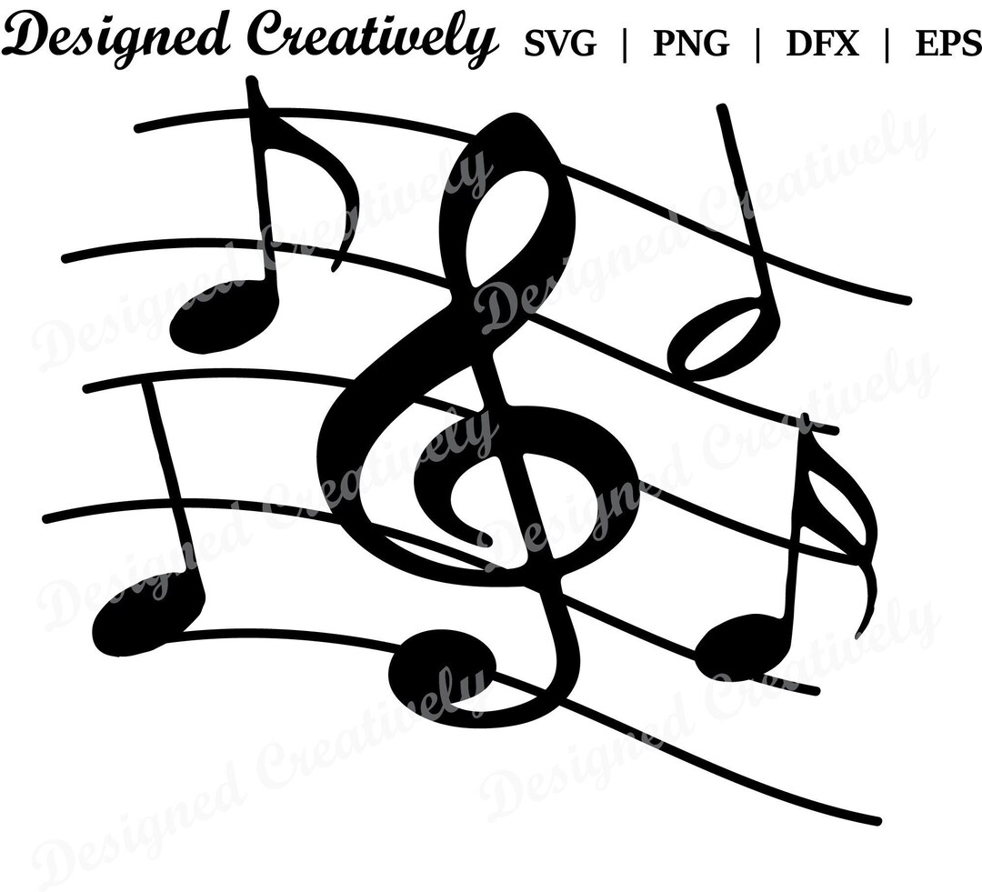 Music SVG, Treble Clef SVG, Music Notes SVG, Piano Music Svg, Musical ...