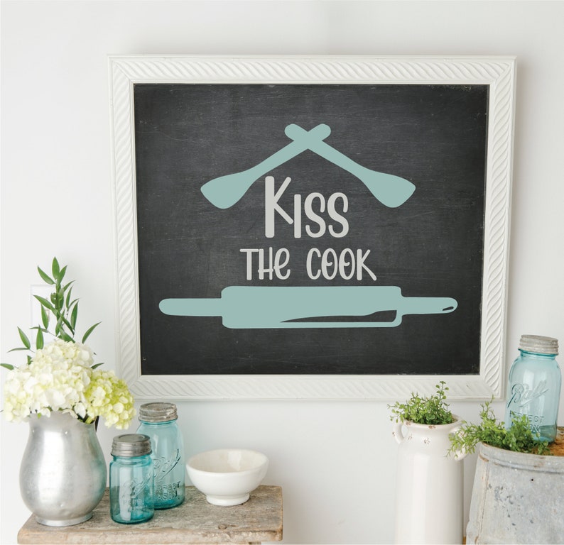 Kus de Kok SVG, Keuken SVG, Cook SVG, Deegroller svg, Spatel svg ...