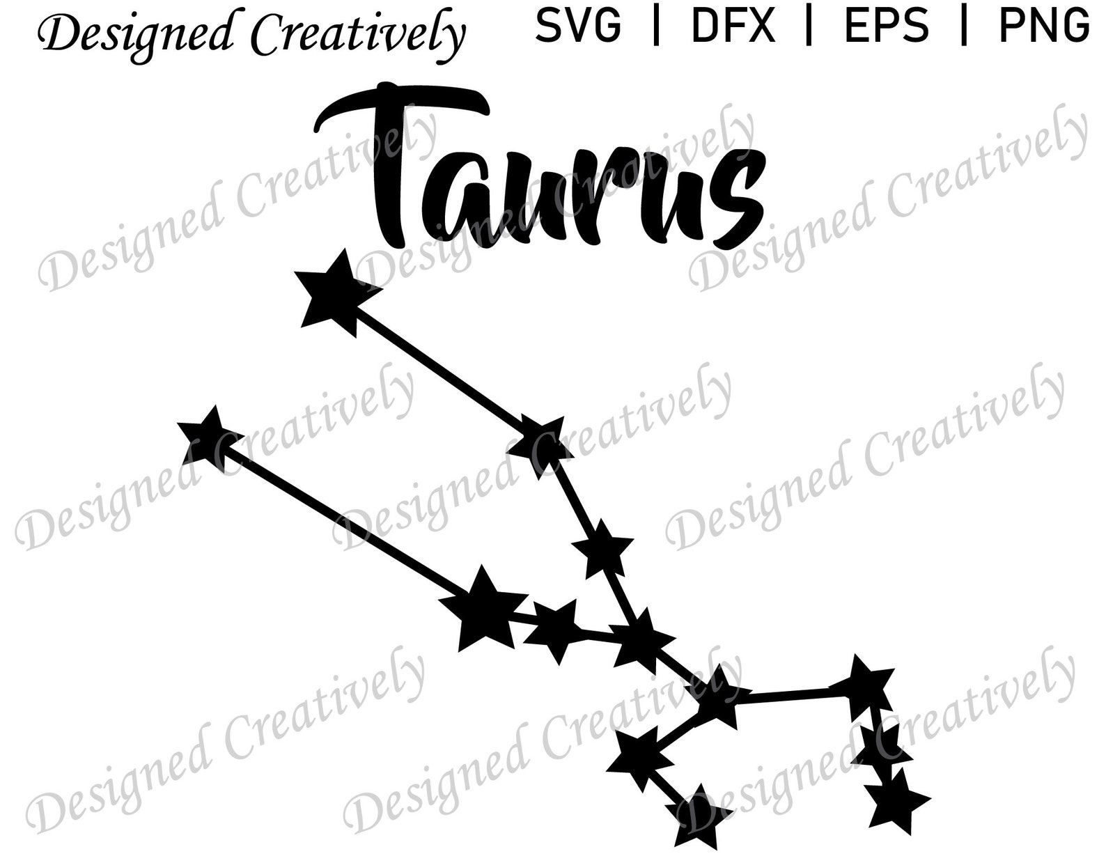 Taurus Zodiac Sign SVG Taurus SVG Stars SVG Celestial Svg - Etsy