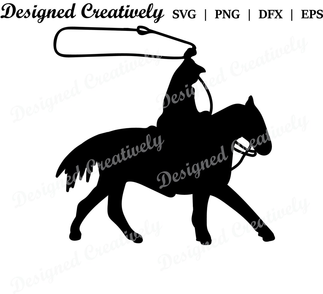 Rodeo SVG, Cowboy SVG, Rancher SVG, Roper Svg, Calf Roper Svg, Horse ...