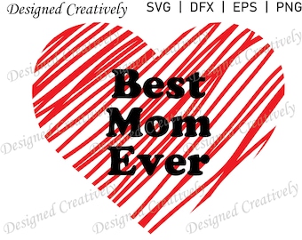 Happy Mother's Day SVG Mom Heart SVG Words to Describe - Etsy