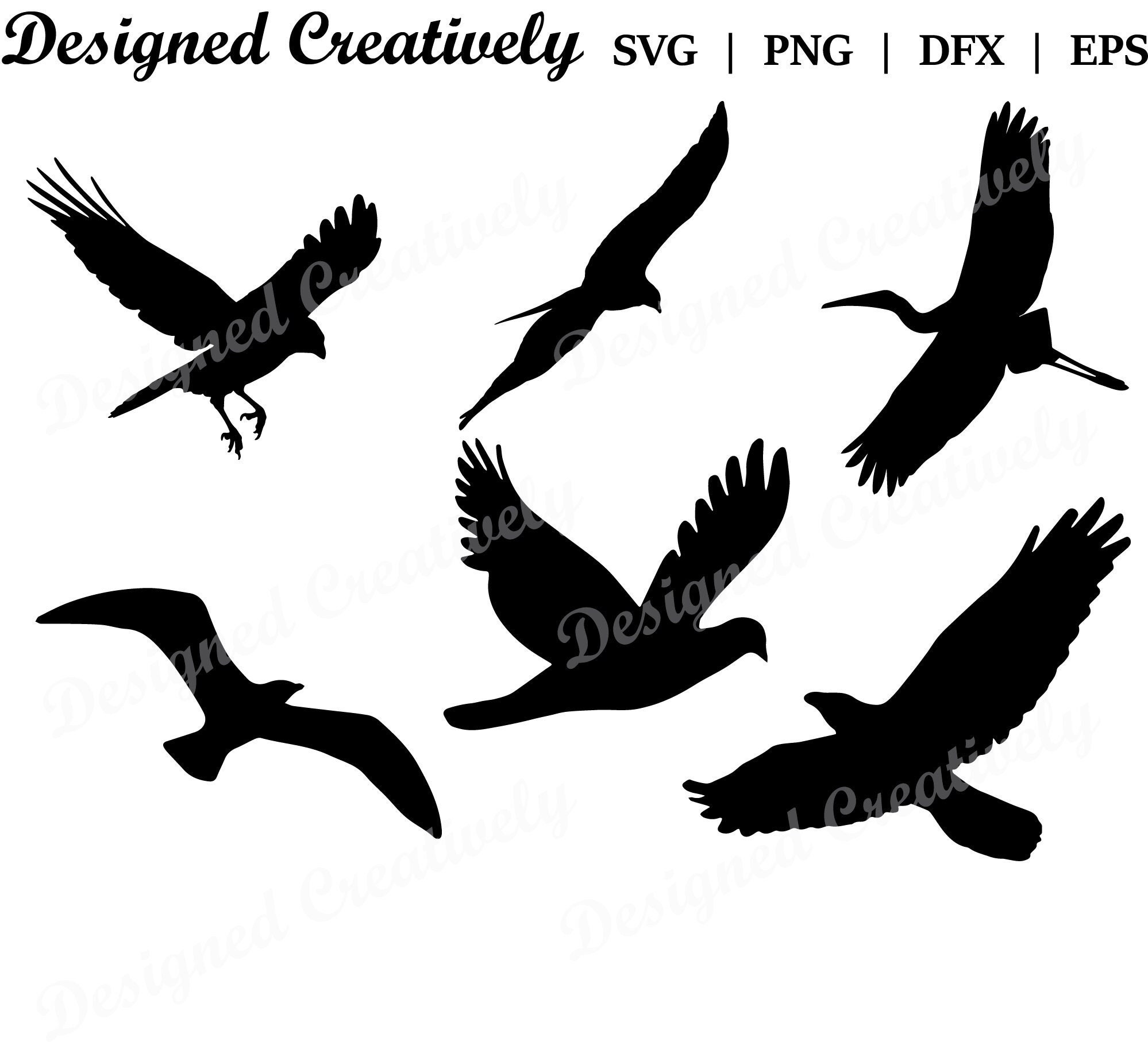 Flying Bird Bundle SVG Flying Birds SVG Bird SVG Stork Svg - Etsy Canada