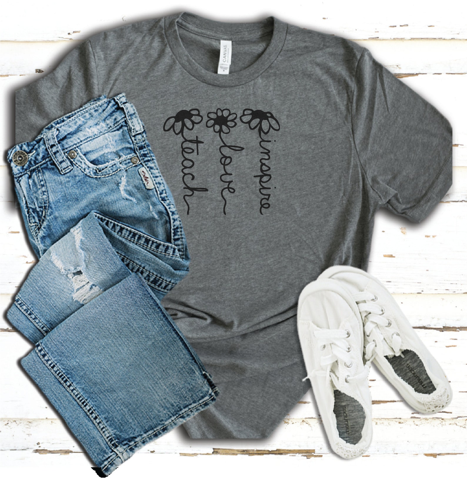 Flower SVG Daisy SVG Daisy Word Art SVG Teach Svg Love - Etsy Canada