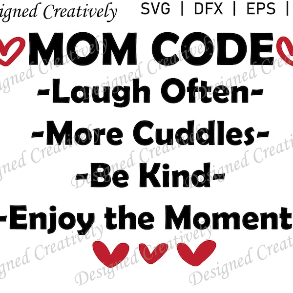 Mom Code Svg - Etsy