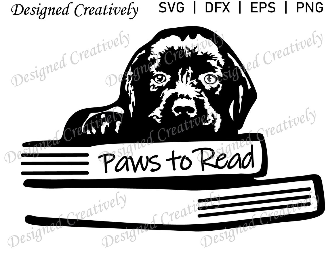 Paws to Read SVG, Dog SVG, Book SVG, Paws Svg, Reading Svg, Puppy Svg ...