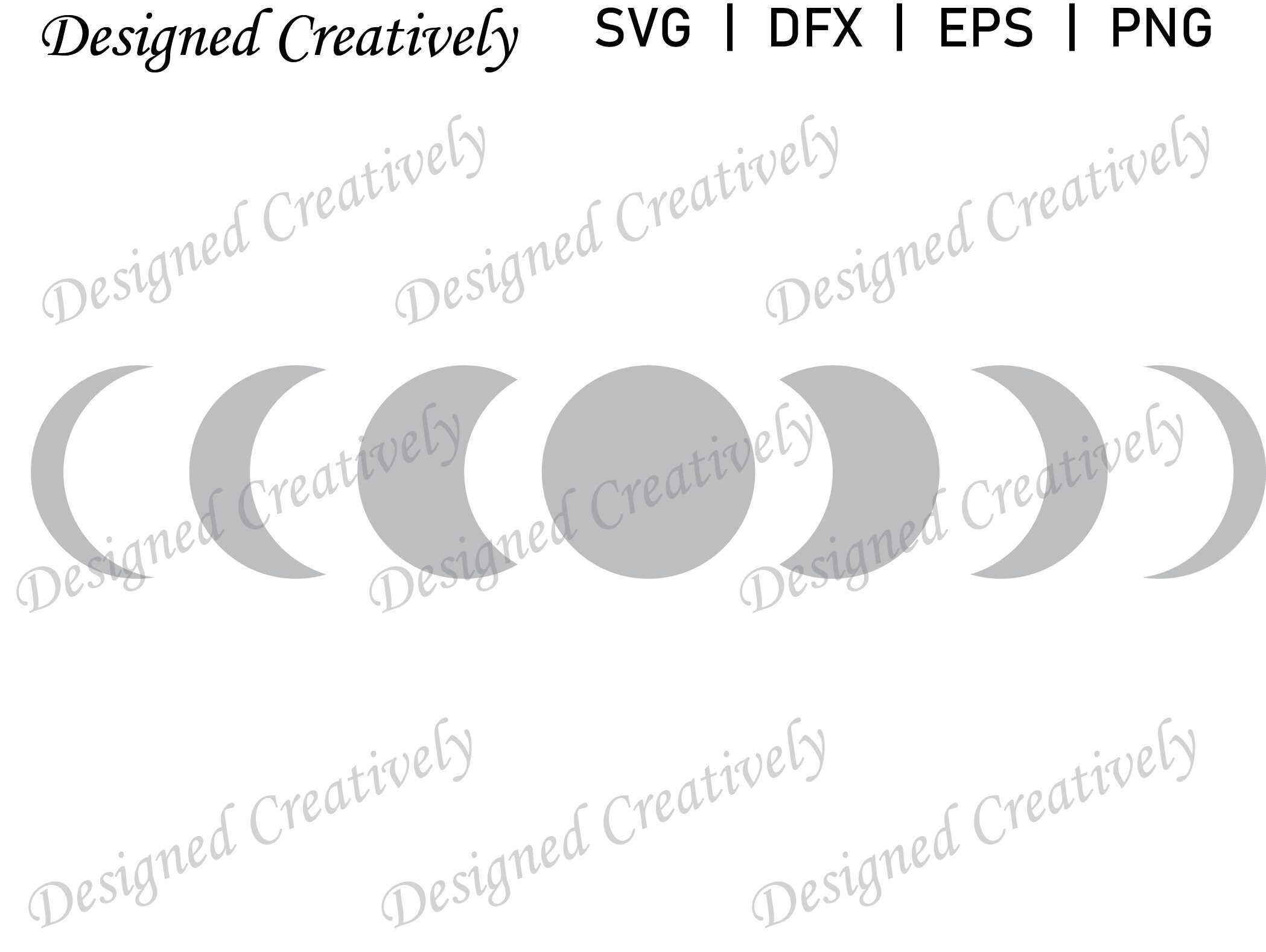 Moon Phases Svg, Moon SVG, Full Moon SVG, Moon Phases Clip Art, Moon ...