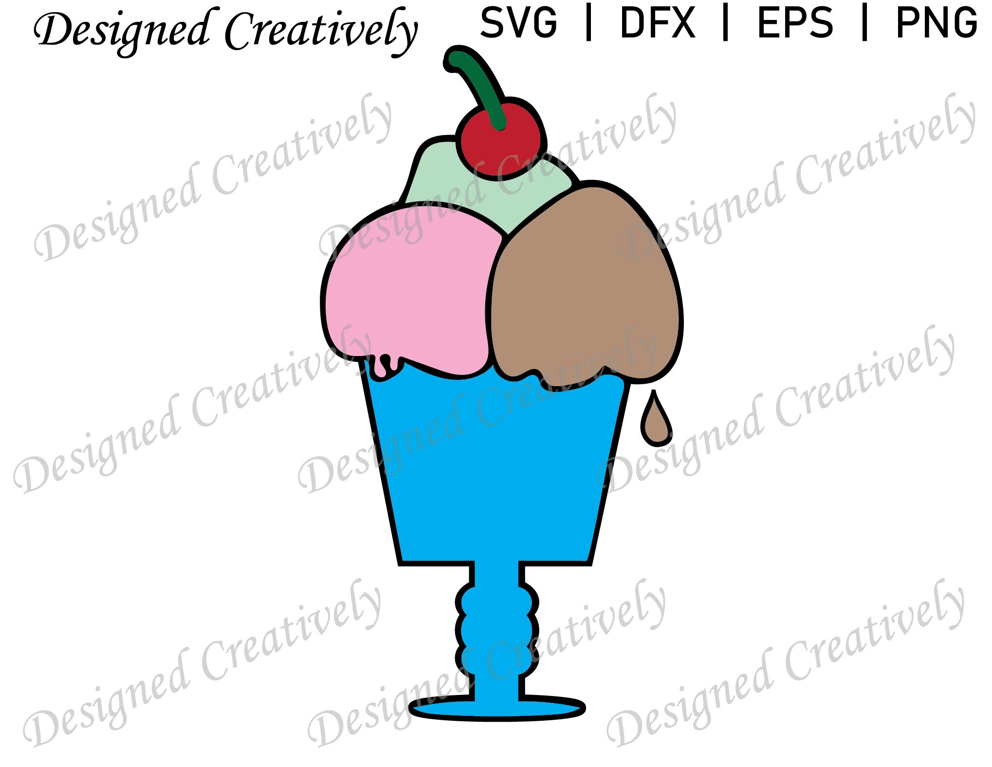 Ice Cream Sundae SVG Ice Cream SVG Sundae SVG Ice Cream - Etsy UK