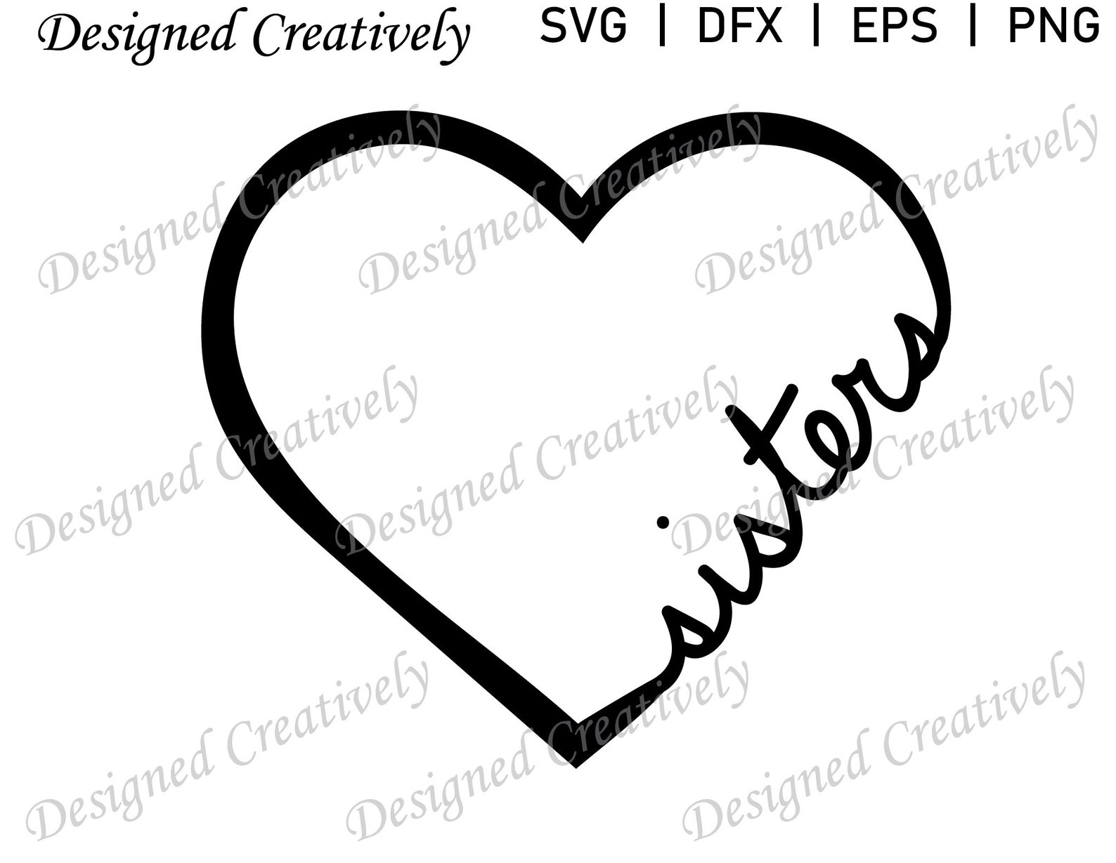 Sister SVG, Heart SVG, Sisters SVG, Sister T-shirt Svg, Family Svg ...