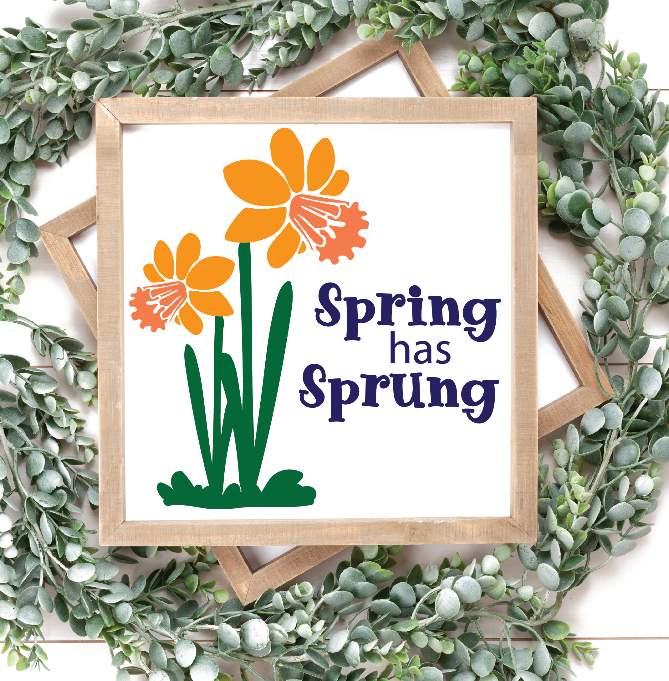 Spring Has Sprung SVG Spring SVG Daffodil SVG Flower Svg - Etsy