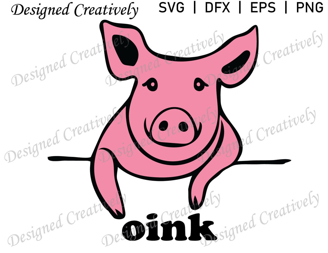 Pig SVG Oink SVG Piggy SVG Farm Pig Svg Farm Animal Svg - Etsy