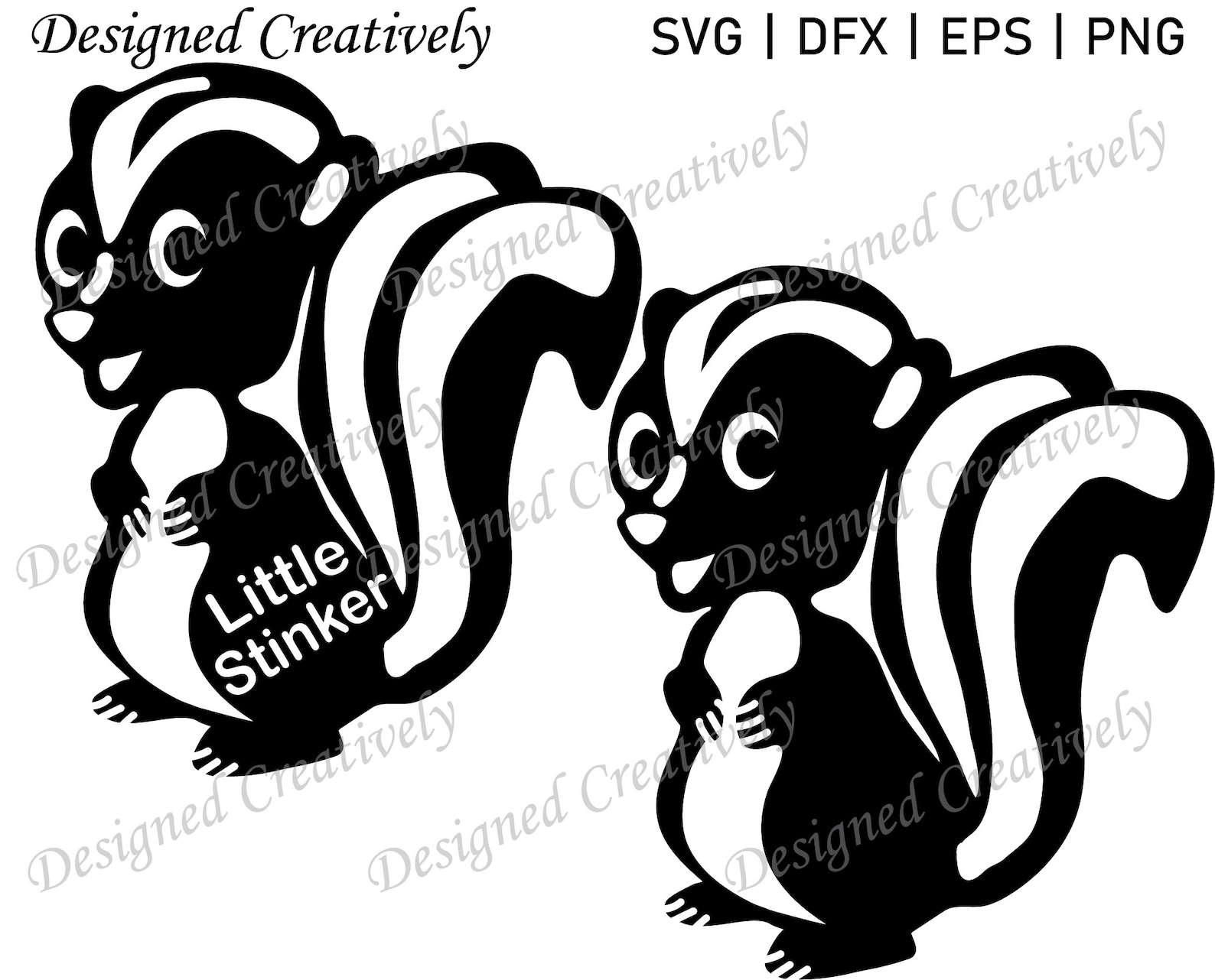 Skunk SVG Little Stinker Skunk SVG Skunk Clipart Skunk Cut | Etsy