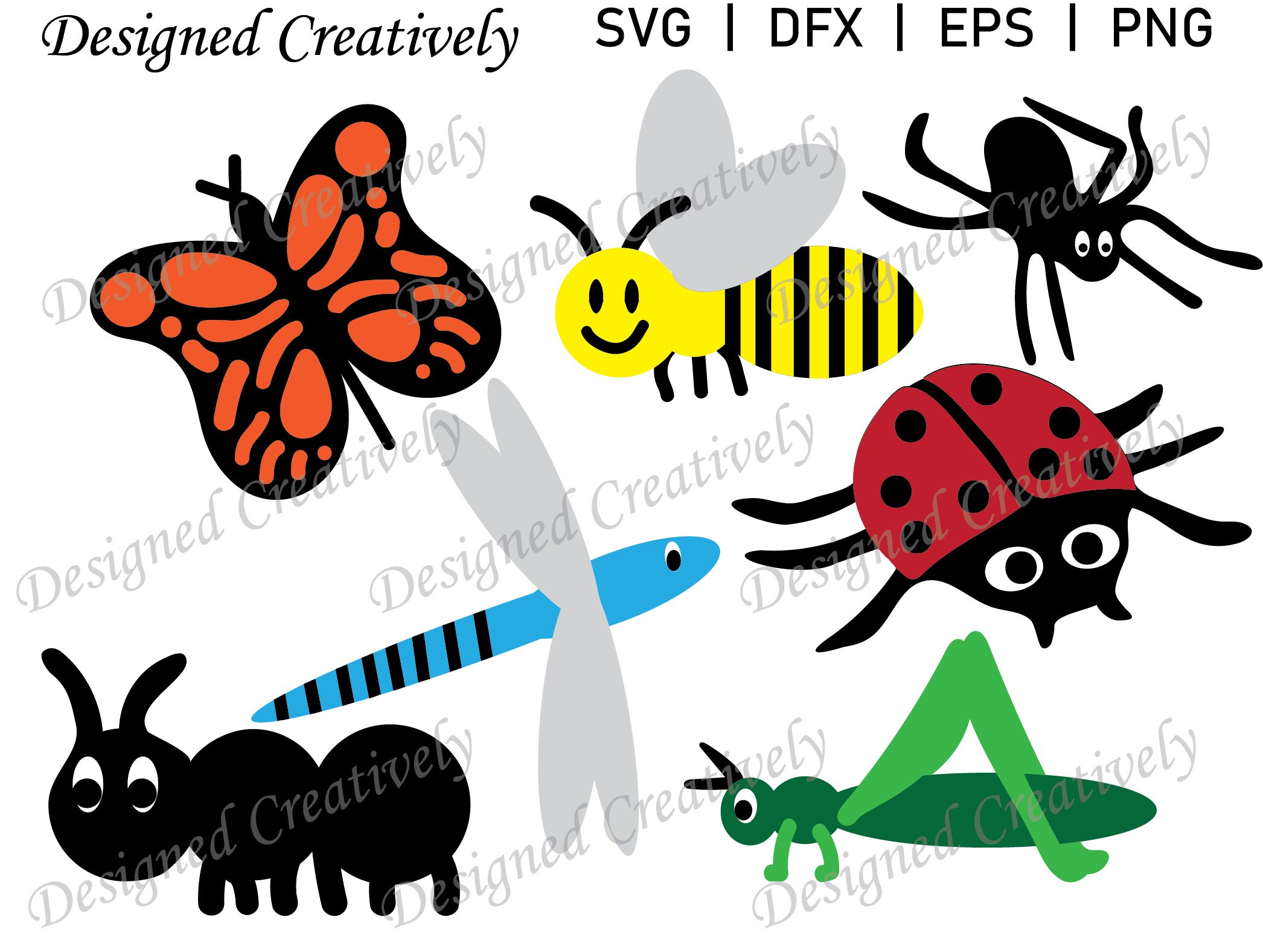 Bug SVG Bundle, Insect SVG Bundle, Bugs SVG, Butterfly Svg, Bee Svg ...