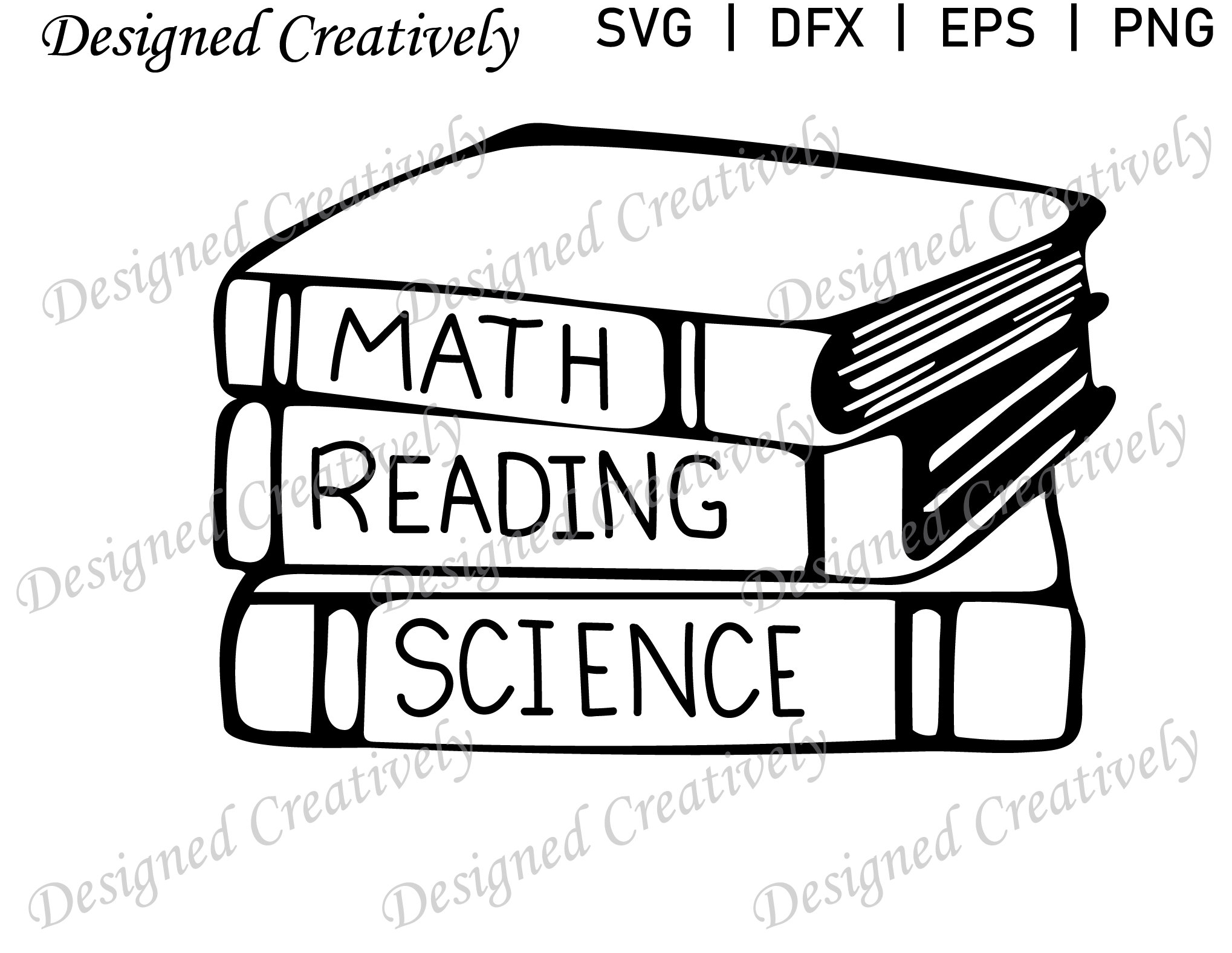 Books SVG Reading SVG Science SVG Math Svg School Svg | Etsy