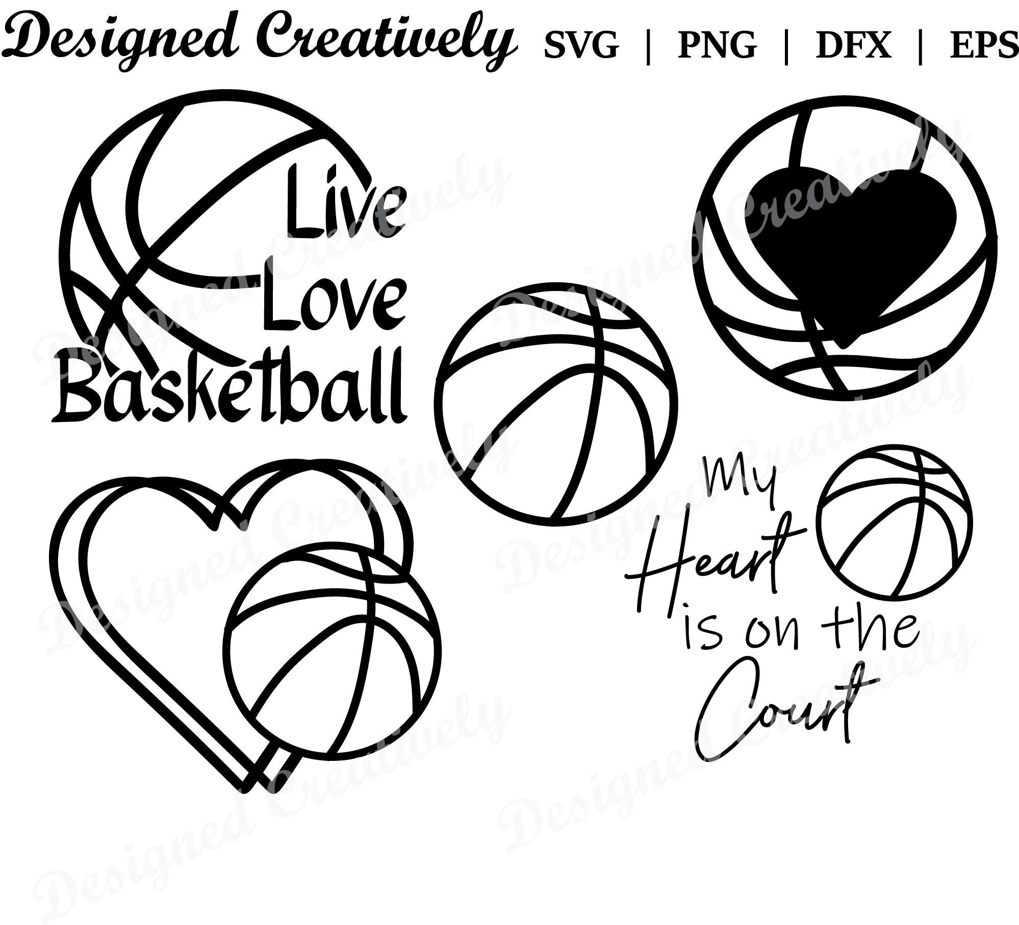 Basketball SVG Basketball Bundle SVG Live Love Basketball - Etsy