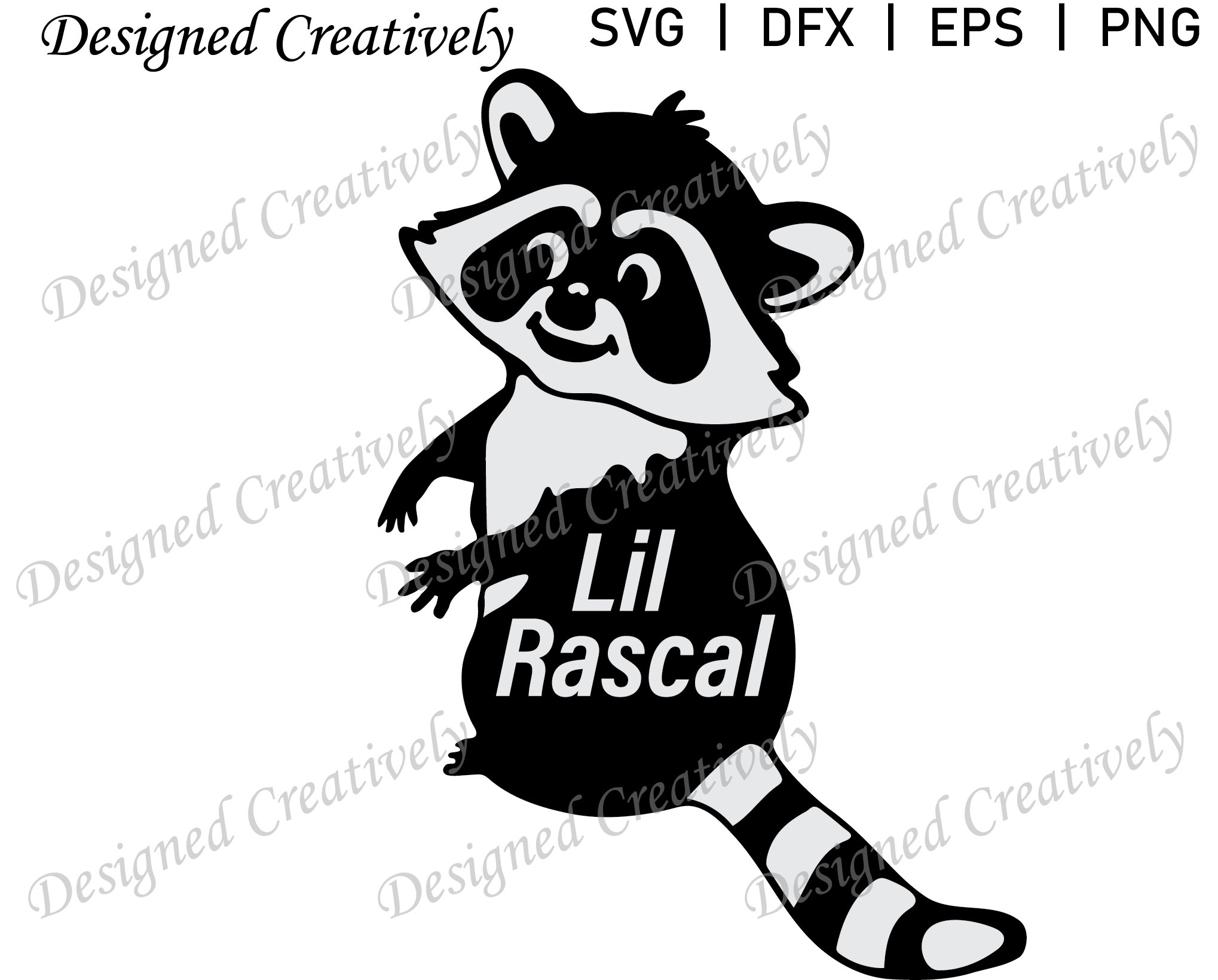 Raccoon SVG Little Rascal Raccoon SVG Raccoon Clipart | Etsy Canada