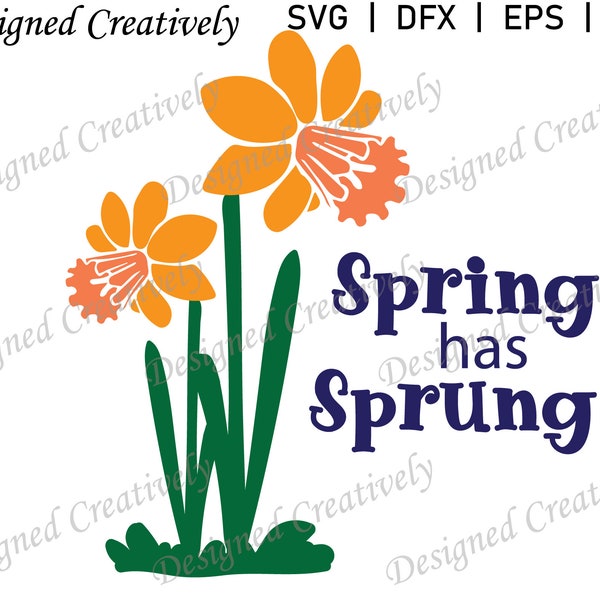 Spring Has Sprung Clipart - Etsy