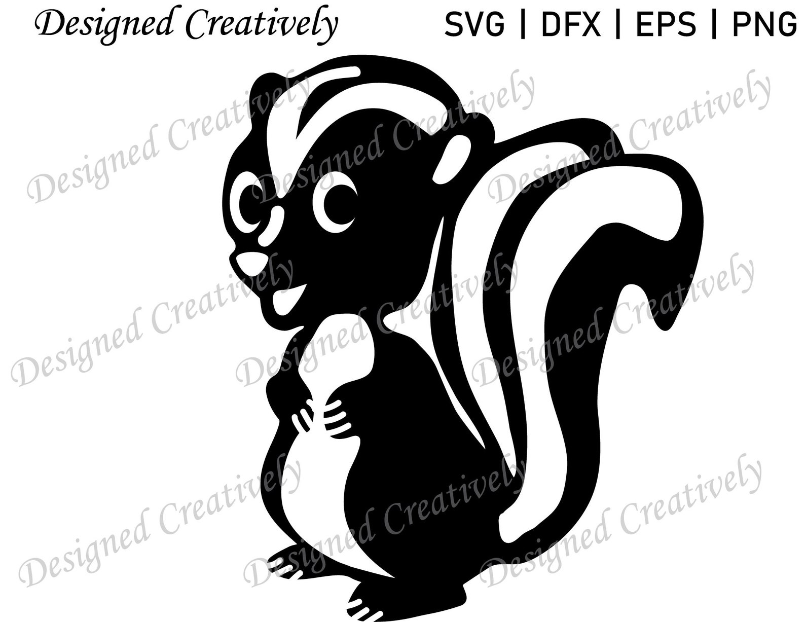 Skunk SVG, Little Stinker Skunk SVG, Skunk Clipart, Skunk Cut File ...