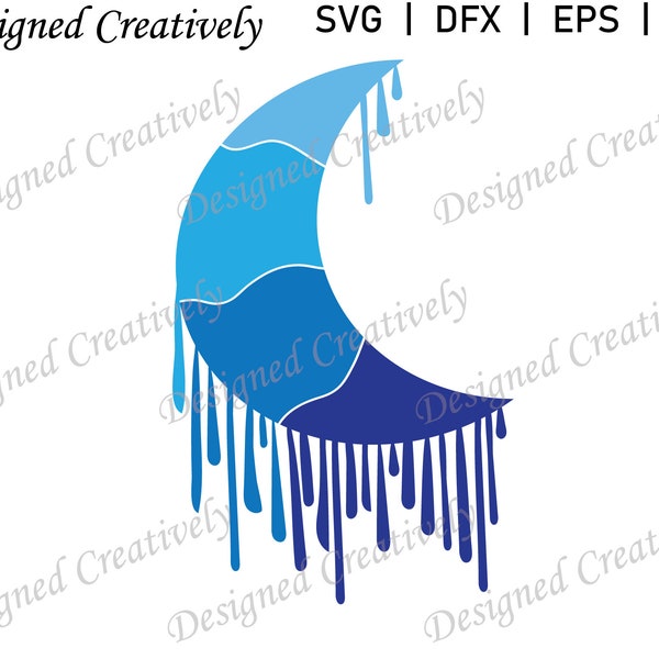 Moon Drip Dripping - Etsy