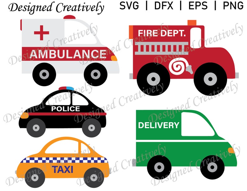 Vehicle SVG Bundle Essential Worker SVG Vehicle Bundle - Etsy