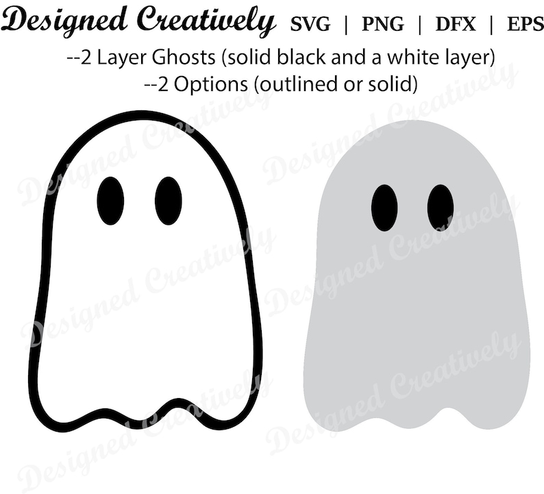 Ghost SVG Ghosts Svg Halloween SVG Simple Ghost Svg - Etsy