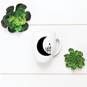 Moon and Tree Svg, Moon SVG, Quarter Moon SVG, Full Moon SVG, Tree Svg ...