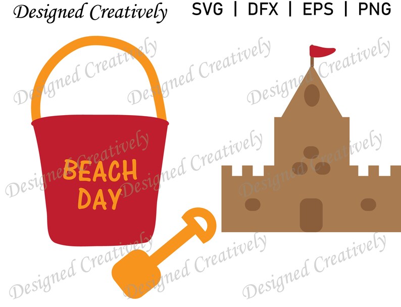 Beach Bundle SVG Beach Sand Bundle SVG Sandcastle SVG Flip | Etsy