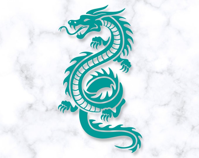 Dragon Decal, Dragon Sticker, Dragon Car Decal, Dragon Laptop Decal ...